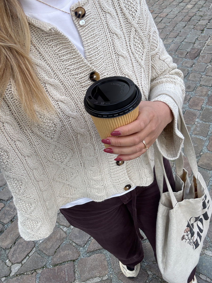 Sval Vea Cardigan - English – aftenstrikk